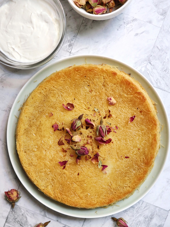 Classic Cheese Kunafa - Strawberry in the Desert
